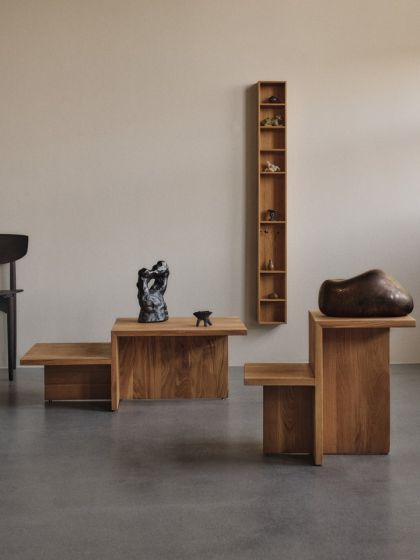 Buy Distinct Side Table - Natural Oak Online | The Bowery Company